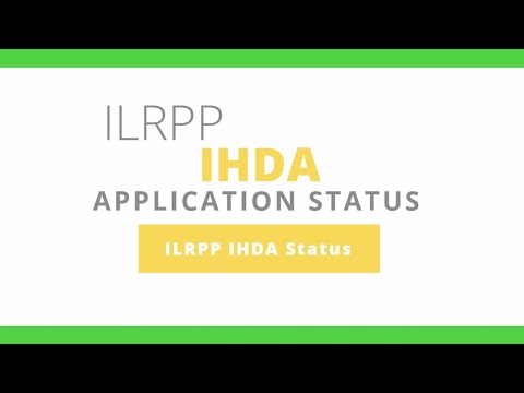 ILRPP IHDA Application Status Check