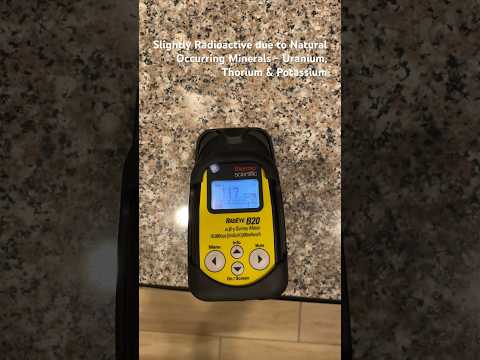 Slightly radioactive Granite Countertop in a hotel #shorts #radioactivity #radiation