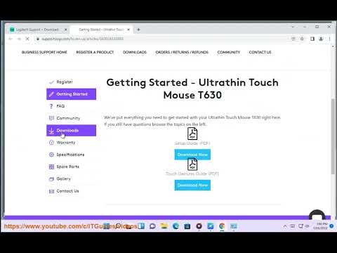 Download Logitech Ultrathin Touch Mouse T630 Driver for Windows 11/10/8/7