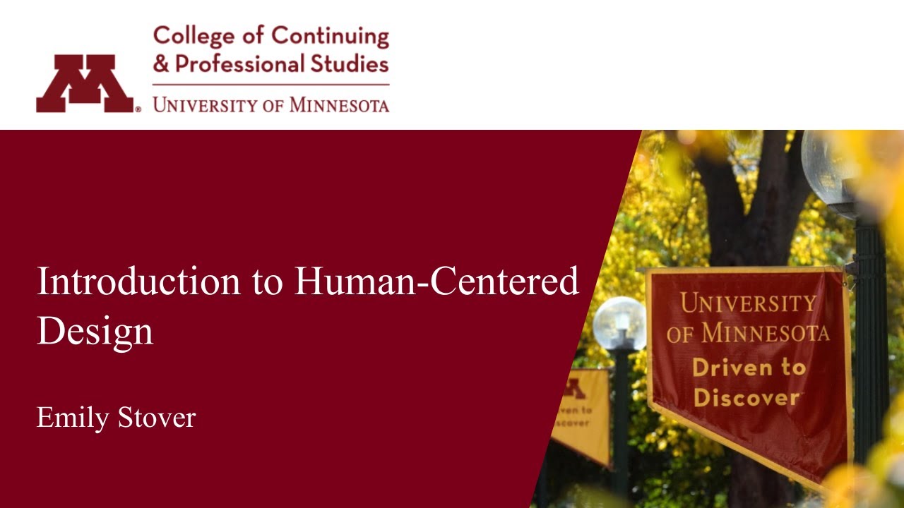 U of M Webinar | Introduction to Human Centered Design