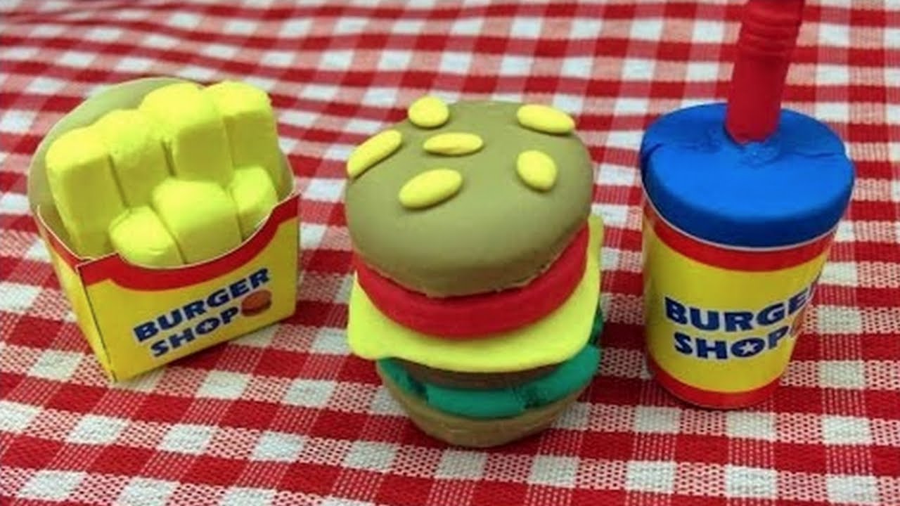DIY Burger Shaped ERASER Making Kit