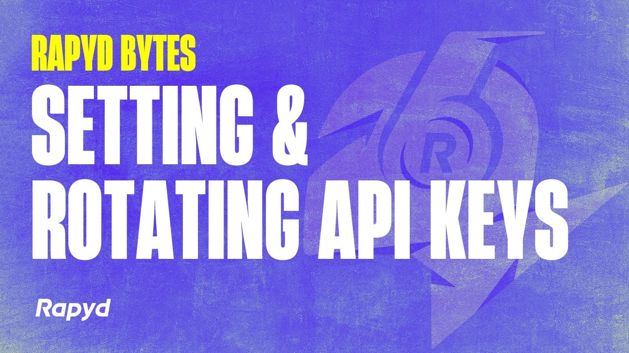 Setting and Rotating API Keys