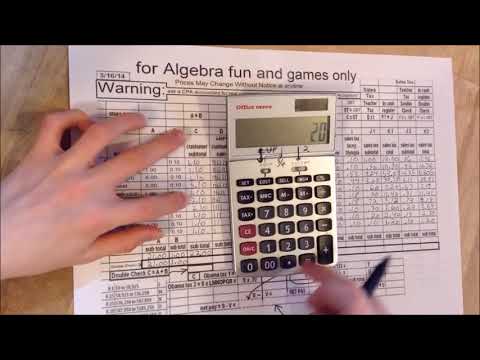 1.1A) Business Algebra - Mathew Teaching Business Algebra fun and games 3/30/17#