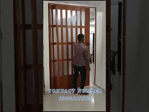 FOLDING PARTITION DOORS ! PVC FOLDING DOORS ! Hyderabad Bangalore and Chennai ! #shorts