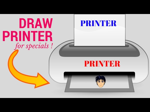 How To Draw A Simple Printer|How To Draw A Simple Printer 3D – How To Draw