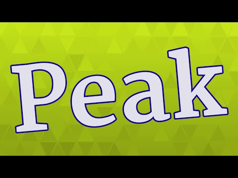 PEAK pronunciation • How to pronounce PEAK