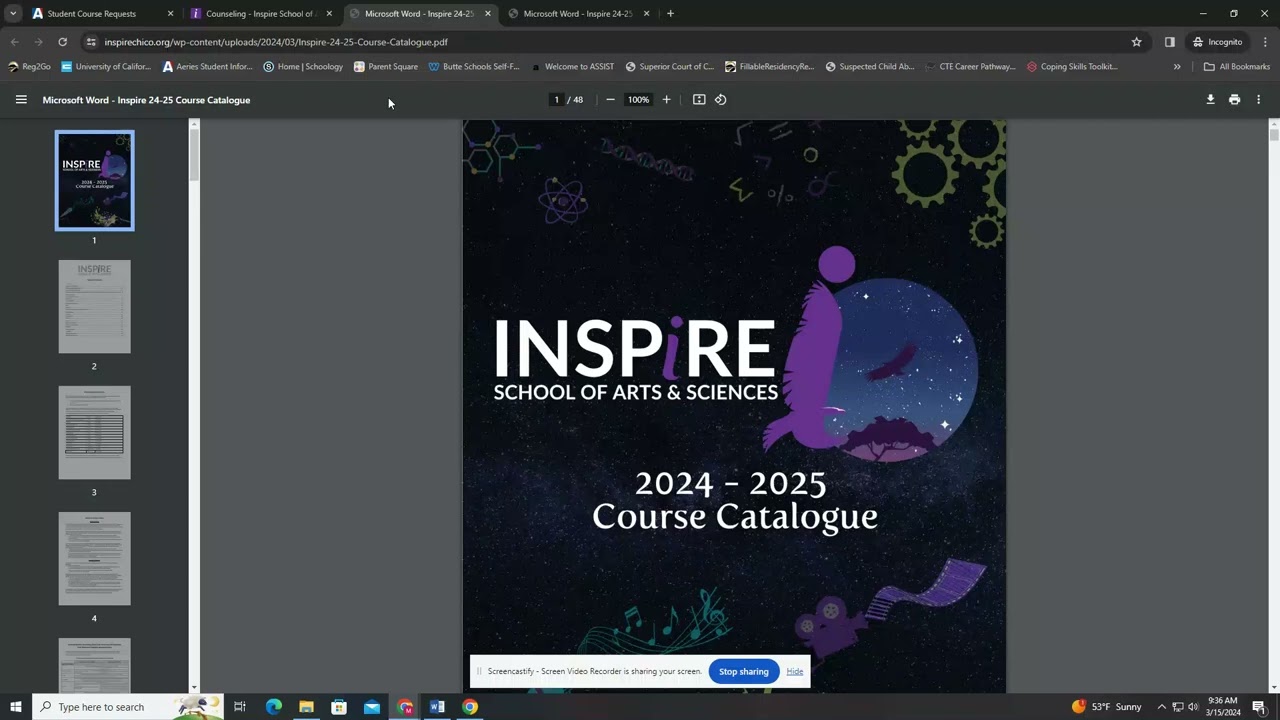 Aeries SIS Course Selection