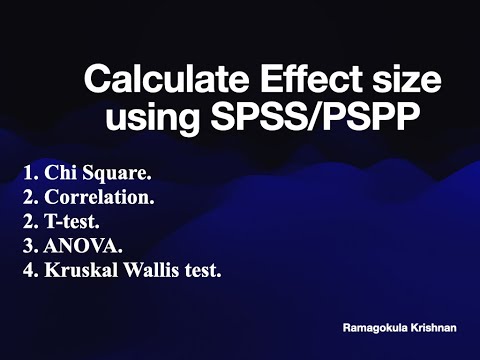 Easily calculate effect size using SPSS/PSPP