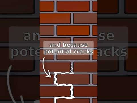 Why bricks are not stacked straight