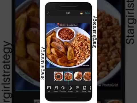 How To Use Photogrid App To Edit Pictures, Write Text and Create a Slideshow Video