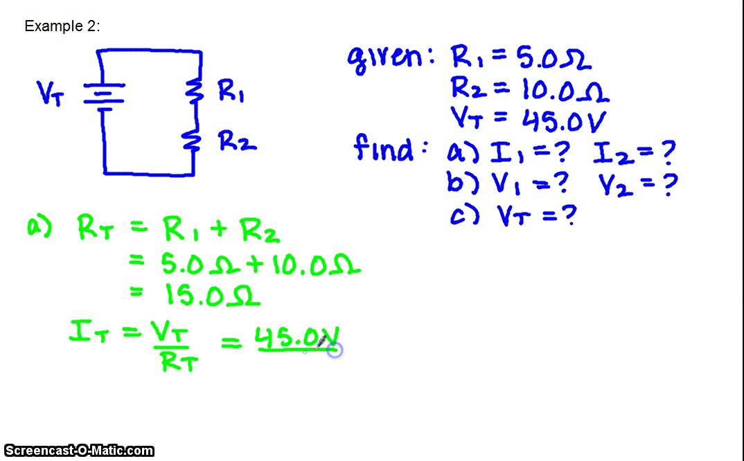 Series Circuit Example 2