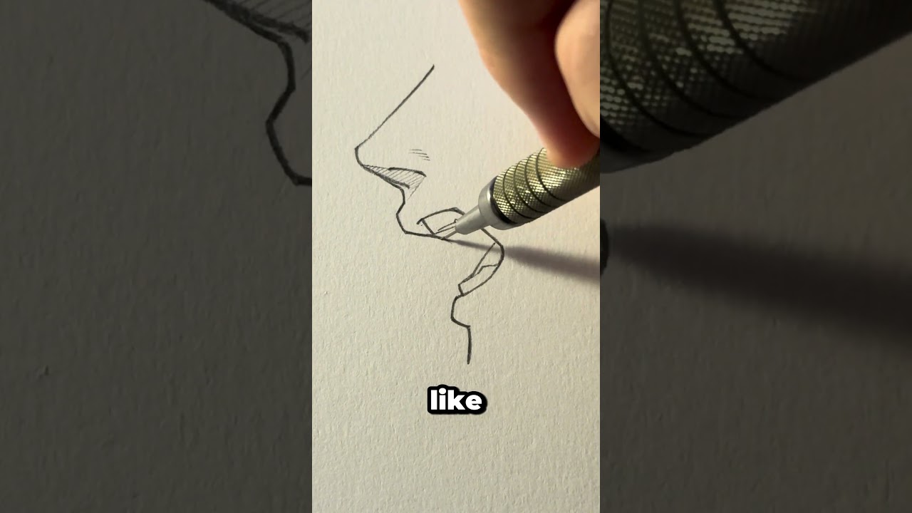 How to draw open mouth from side || Jmarron