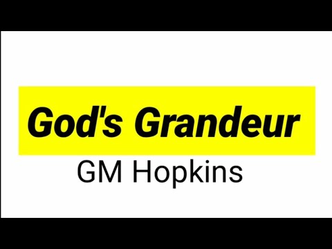 God's Grandeur by G.M. Hopkins in hindi