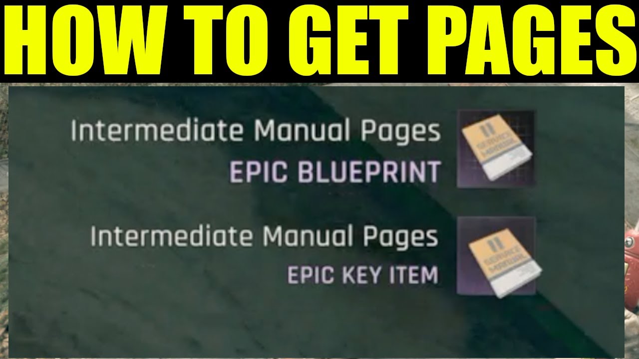 Dying light the beast - how to get intermediate manual pages
