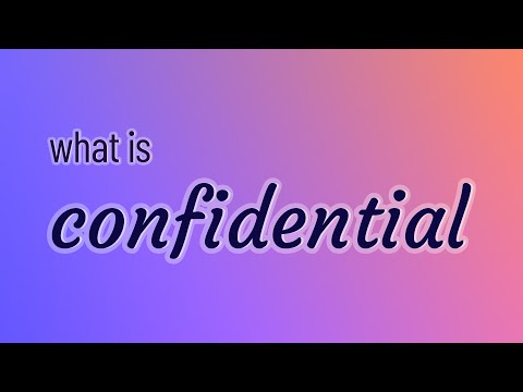 Confidential - 63 English Vocabulary Flashcards