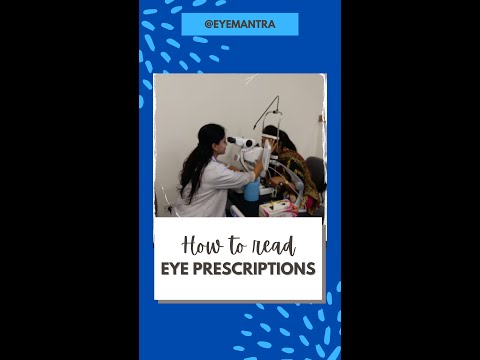 How To Read Your Glasses Prescription in Hindi