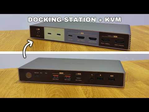 Using a Docking Station with KVM for 2 COMPUTERS !