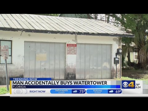 Man in Florida accidentally buys a water tower
