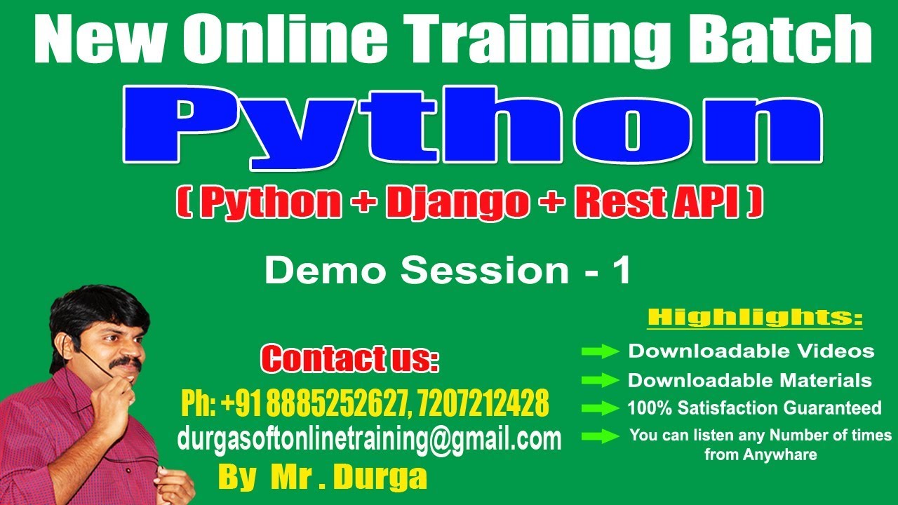 Python Tutorials ||  Python Demo Syllabus and General Awareness || Demo Session - 1|| by Durga Sir