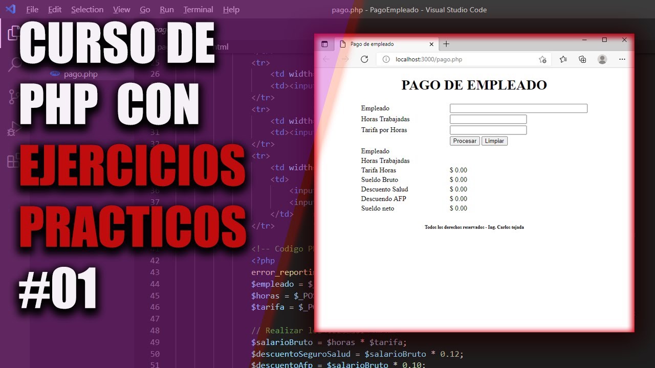 ✔️Curso de PHP con Ejercicios  Básicos | TUTORIAL for BEGINIG PHP 2021💻 🚀 01