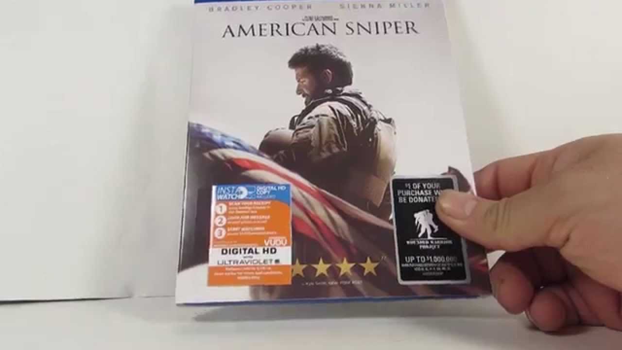 Blu Ray and DVD combo American Sniper movie