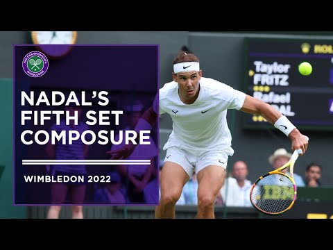 Rafael Nadal Breaks Serve in the Fifth Set | Wimbledon 2022