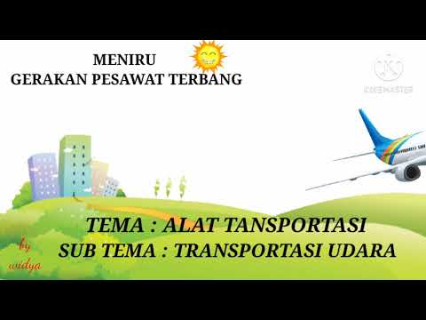 meniru gerakan pesawat terbang olah raga yuuk