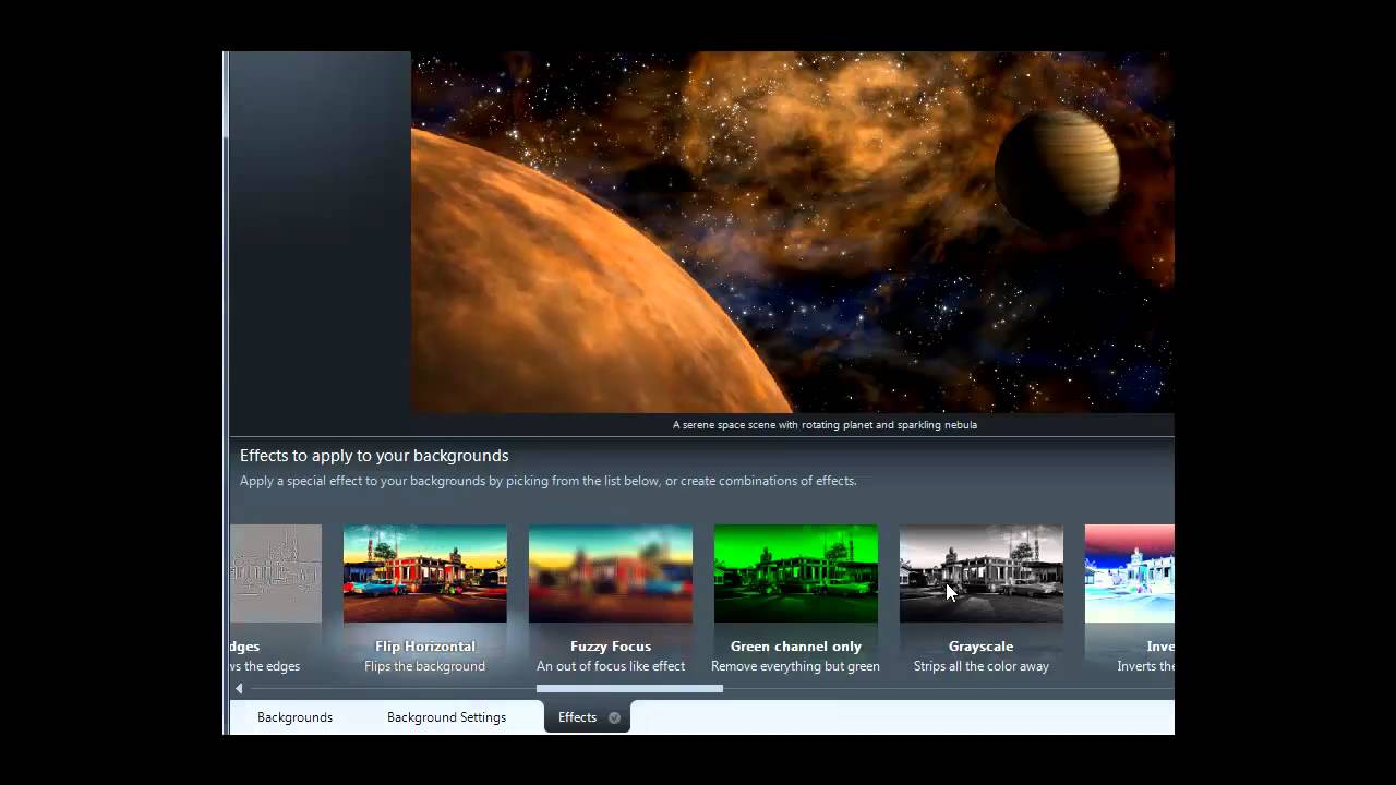 DeskScapes Effect Features