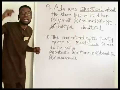 Likely Words and their SYNONYMS for JAMB 2025 English (Part 1)  #learning #education #exam