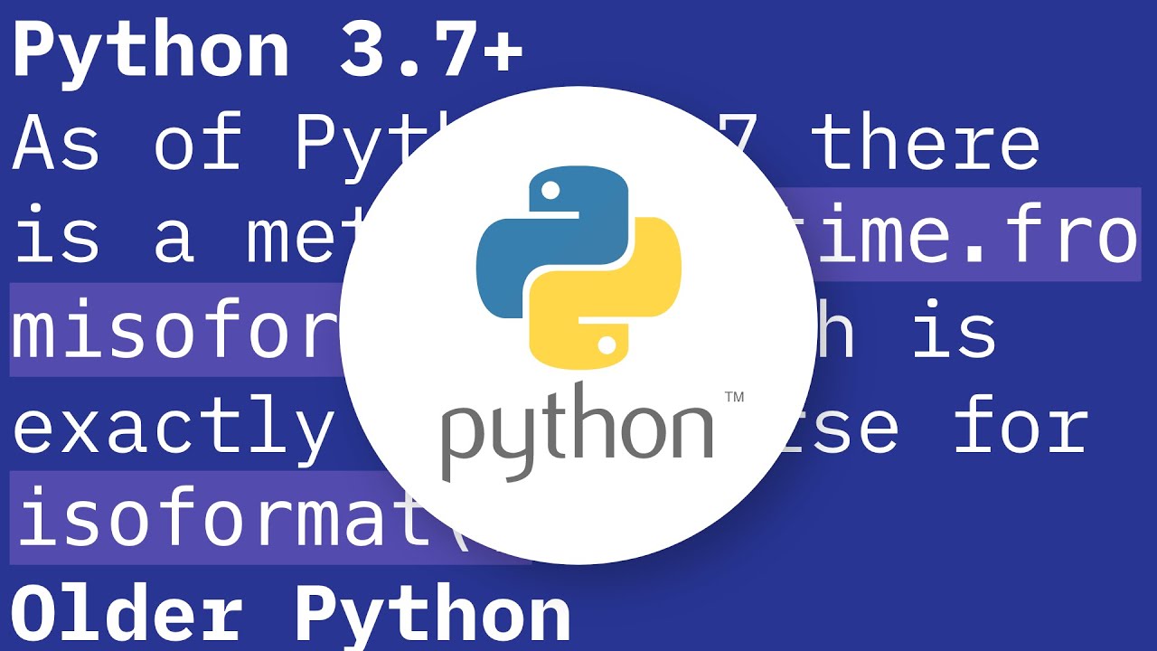 How to convert Python's .isoformat() string back into datetime object