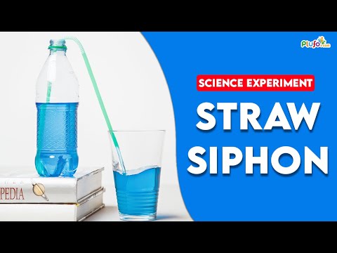 Straw Siphon - Science experiment || Gravitational Pressure