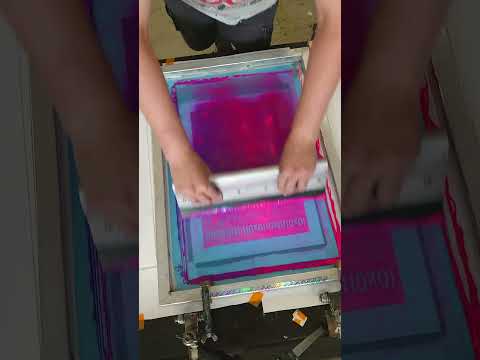 How i make my business cards #screenprinting#neon#art#color#print#printmaking