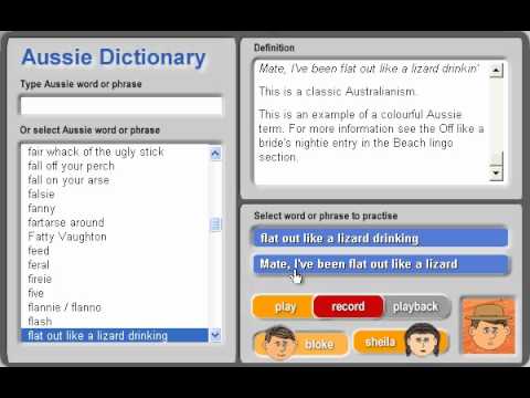 Aussie Dictionary - Aussie words starting with F