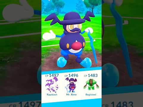 Mr. Rime ❄️ Shiny ✨ Rapidash 🔥 Shiny ✨ Registeel ⚓ || Pokemon Go 🌈 @pokemongo #shorts #shiny
