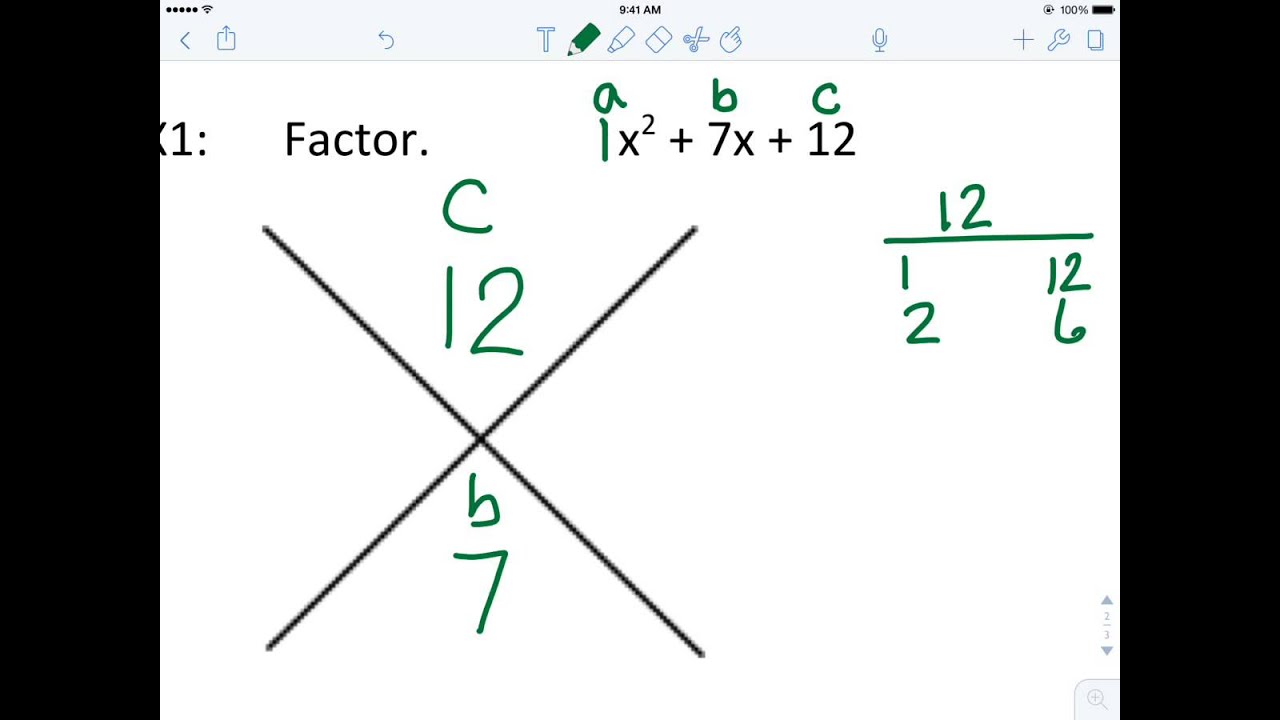 8.5 - Factoring with Diamond Method