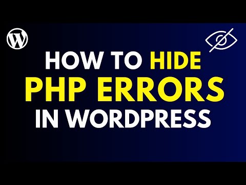 How to hide PHP Errors in WordPress