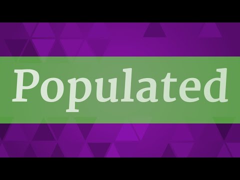 POPULATED pronunciation • How to pronounce POPULATED