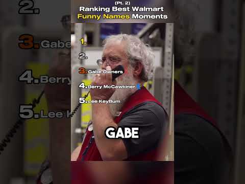 Ranking Best Walmart Funny Names Moments Pt.2🤣 #ranking #funny #tiktok