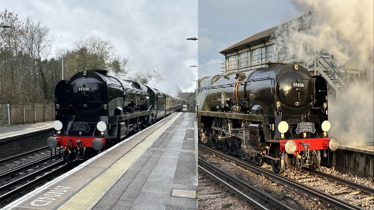 The Christmas Sussex Belle with 35028 