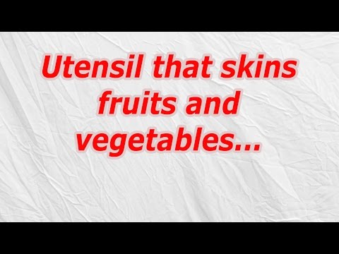 Utensil that skins fruits and vegetables (CodyCross Answer/Cheat)
