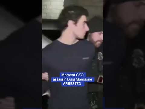 Moment CEO assassin Luigi Mangione is ARRESTED
