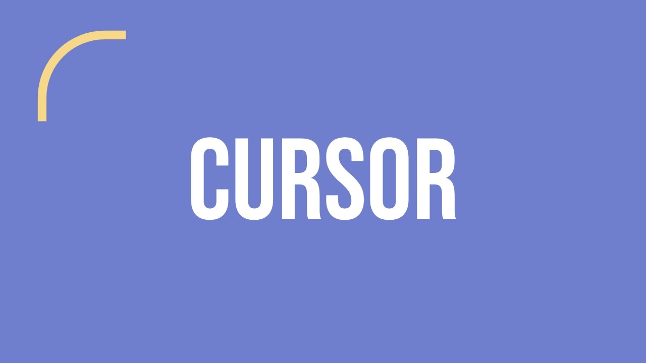 What Is a Cursor? | Computer Vocabulary (Plain English)