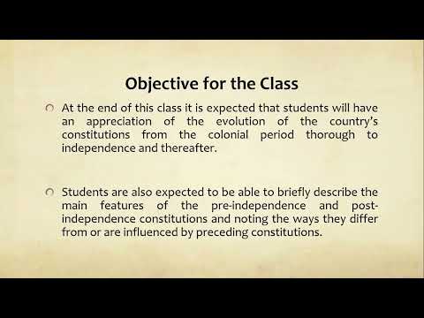 CONSTITUTIONAL LAW FOR LLB- EVOLUTION OF CONSTITUTION OF GHANA- ( Part 1)