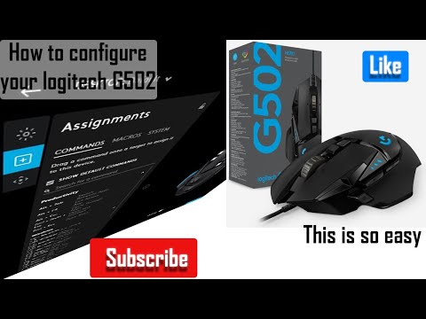 how to configure your Logitech G502 using the G hub software