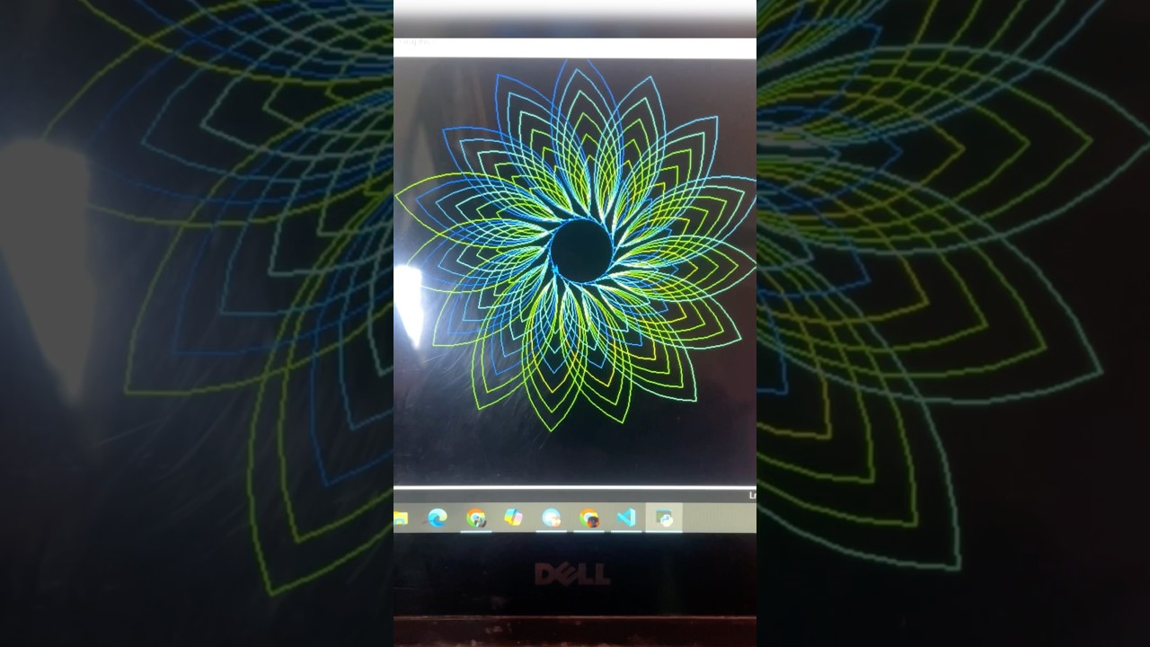 Amazing Flower Design using Python turtle 🐢 #python #coding #funny #shorts #design
