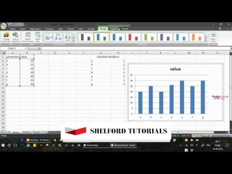 ADDING STANDARD DEVIATION BARS IN MS OFFICE EXCEL 2007