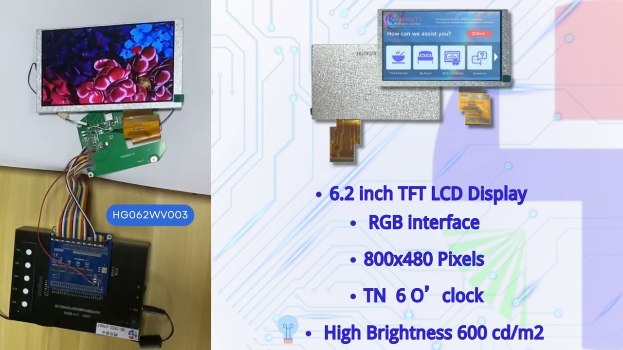 6.2 inch LCD Display