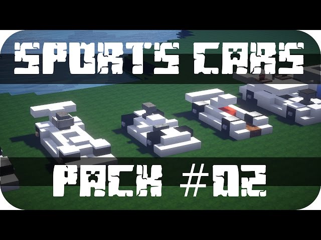Sports-Cars Pack #02 [10 Cars][Schematic] Minecraft Map