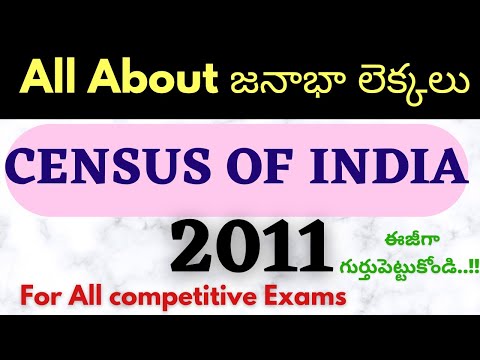 Census 2011| Full Explanation about Census of India Telugu | Census 2011 Telugu | Static GK classes