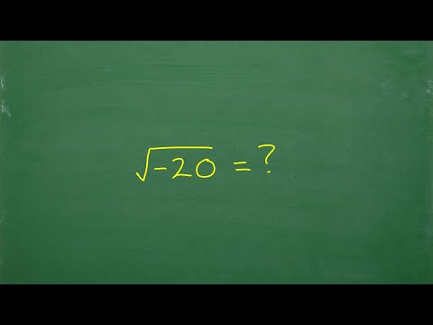 What is the square root of – 20?